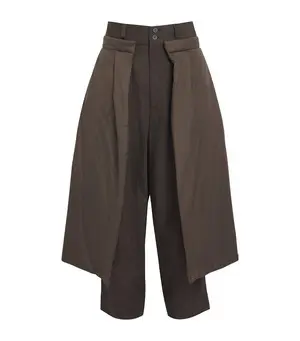 Issey Miyake Detachable Linear Switch Wide Leg Trousers