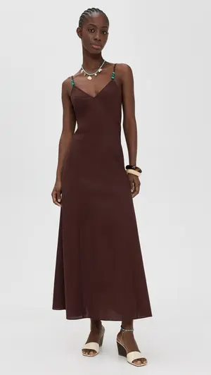 Playa Lucila Maxi Dress With Beaded Straps