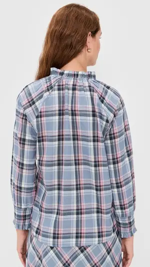 MAREA Charlize Plaid Blouse