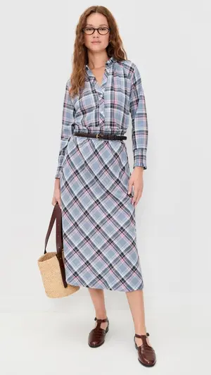 MAREA Charlize Plaid Blouse