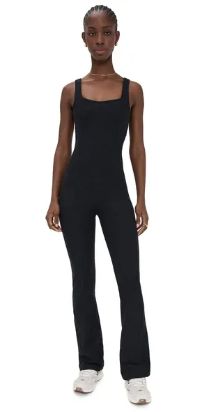 Beyond Yoga Spacedye Bootcut Jumpsuit - Darkest Night