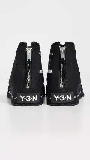 Y3 Nbhd Nizza Hi Sneakers - Black