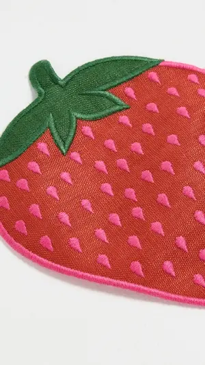 PIECEWORK Strawberry Cocktail Napkins Set Of 4