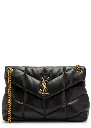 Saint Laurent Lou Puffer Medium Leather Shoulder Bag