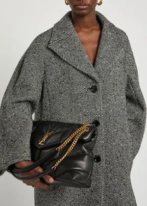 Saint Laurent Lou Puffer Medium Leather Shoulder Bag