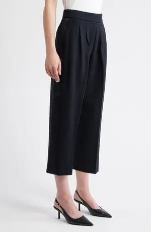 Spanx Ponte Knit Pleated Tuxedo Pants