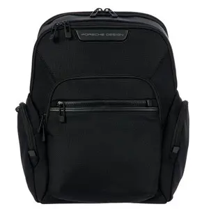 Porsche Design Roadster Leather Evo Expandable Backpack - Black