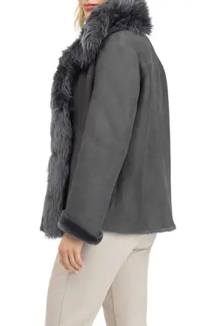 Gorski Merino Genuine Shearling Jacket - Graphite