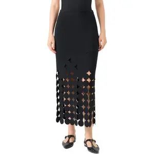 Akris Dot Cutout Skirt