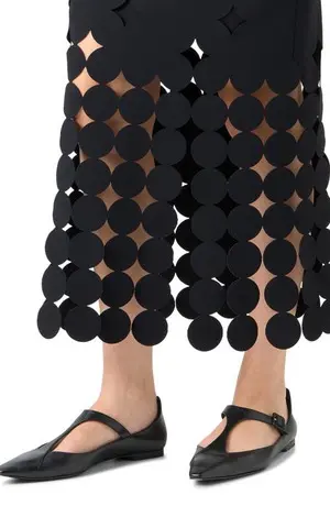 Akris Dot Cutout Skirt