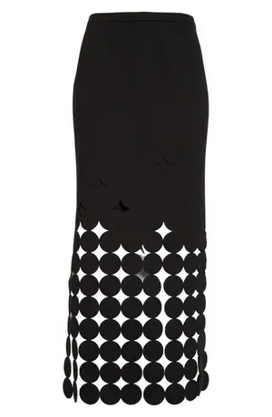 Akris Dot Cutout Skirt