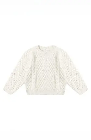 RYLEE + CRU Cable Knit Pullover Sweater