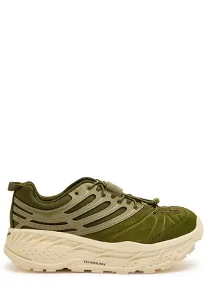 Hoka Stinson Evo Og Panelled Mesh Sneakers - Green
