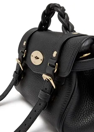 Mulberry Mini Alexa Grained Leather Cross-body Bag - Black