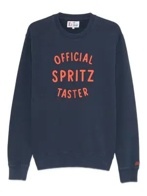 MC2 SAINT BARTH Soho Crewneck Sweatshirt - Blu E Rosso