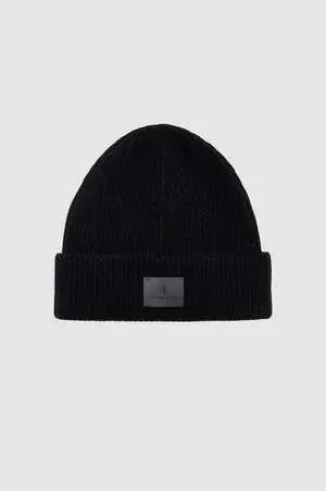 ANINE BING Carley Beanie - Black Cashmere