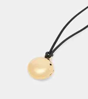 Loewe Pebble Plated Leather Bag Charm