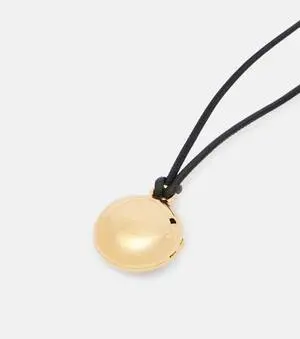 Loewe Pebble Plated Leather Bag Charm