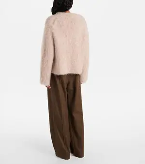 Loro Piana Cherry Hill Mohair And Cashmere Cardigan