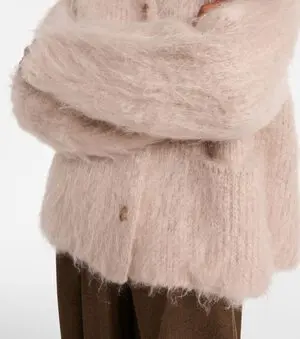Loro Piana Cherry Hill Mohair And Cashmere Cardigan