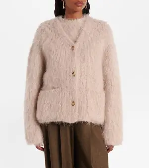 Loro Piana Cherry Hill Mohair And Cashmere Cardigan