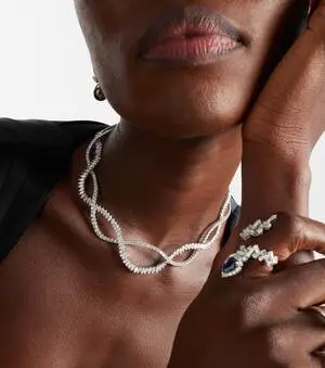 Yeprem Y-couture 18kt White Gold Diamond Necklace