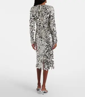 Dolce & Gabbana Sequined Midi Dress