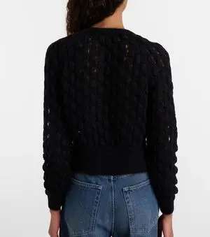 Simone Rocha Embellished Mohair-blend Cardigan