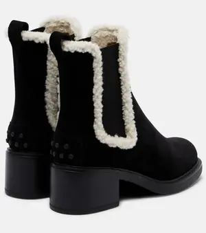 TOD'S Gommino Suede Chelsea Boots