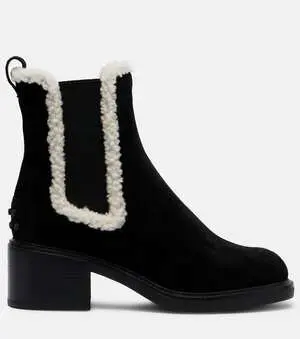 TOD'S Gommino Suede Chelsea Boots