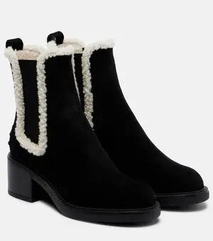 TOD'S Gommino Suede Chelsea Boots