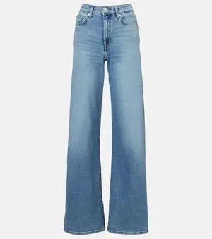 7 For All Mankind Faded Jeans For Women