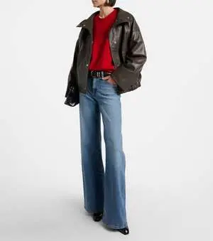 7 For All Mankind Lotta High-rise Wide-leg Jeans