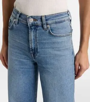 7 For All Mankind Lotta High-rise Wide-leg Jeans