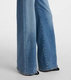 7 For All Mankind Lotta High-rise Wide-leg Jeans