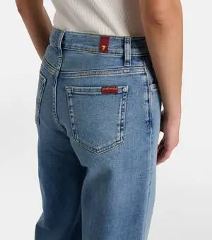 7 For All Mankind Lotta High-rise Wide-leg Jeans