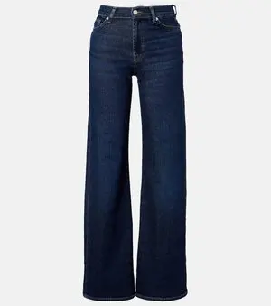 7 For All Mankind Lotta High-rise Wide-leg Jeans