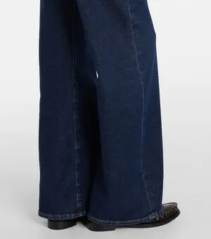 7 For All Mankind Lotta High-rise Wide-leg Jeans
