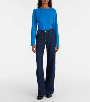 7 For All Mankind Lotta High-rise Wide-leg Jeans
