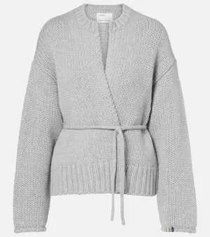 Extreme Cashmere Ginza Cashmere Wrap Cardigan - Grey
