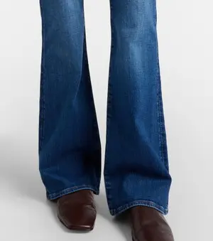 7 For All Mankind Leggy Bootcut Jeans In Carbon Storm - Blue