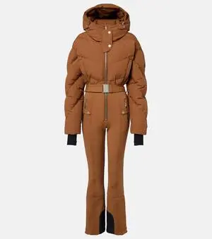 Cordova Ajax Quilted Down Ski Suit - Brown
