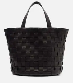 THE ROW Sisal Woven Leather Tote
