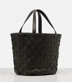 THE ROW Sisal Woven Leather Tote