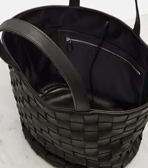THE ROW Sisal Woven Leather Tote