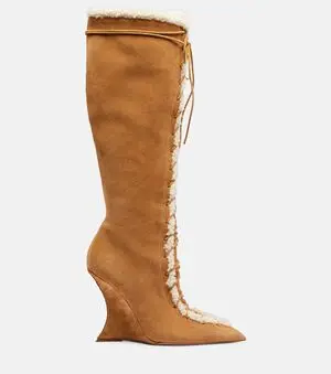 Paris Texas Nina 105 Suede Knee-high Boots