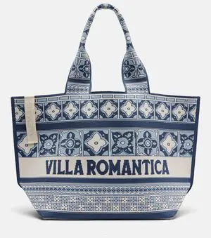 ALEMAIS Alémais Villa Romantica Maxi Tote Bag - Blue
