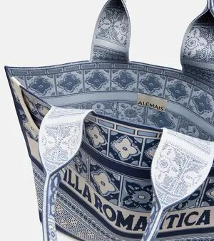 ALEMAIS Alémais Villa Romantica Maxi Tote Bag - Blue