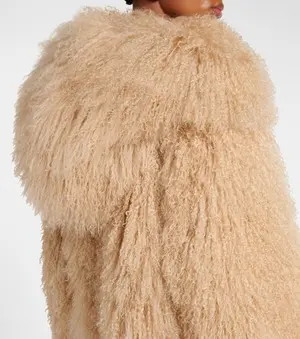 Magda Butrym Shearling Hooded Jacket