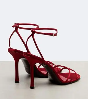 JIMMY CHOO Ruby Stiletto Sandals - Red